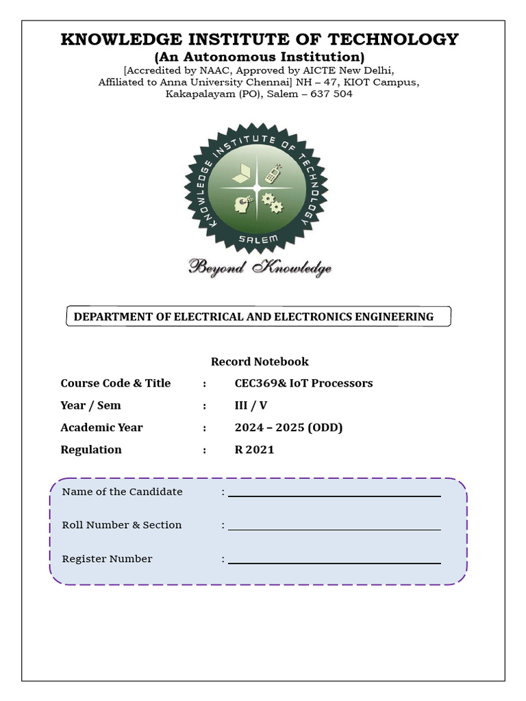 IoT Processors Record | PDF | Engineering | Division (Mathematics)