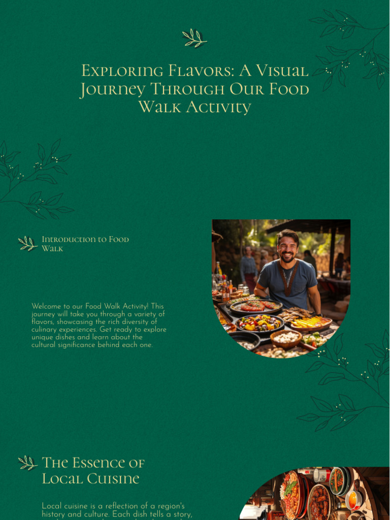 Food Walk: Discover Culinary Diversity | PDF | Social Science | Cooking ...