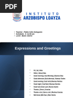 Expresiones de Cortesía y Saludos | PDF