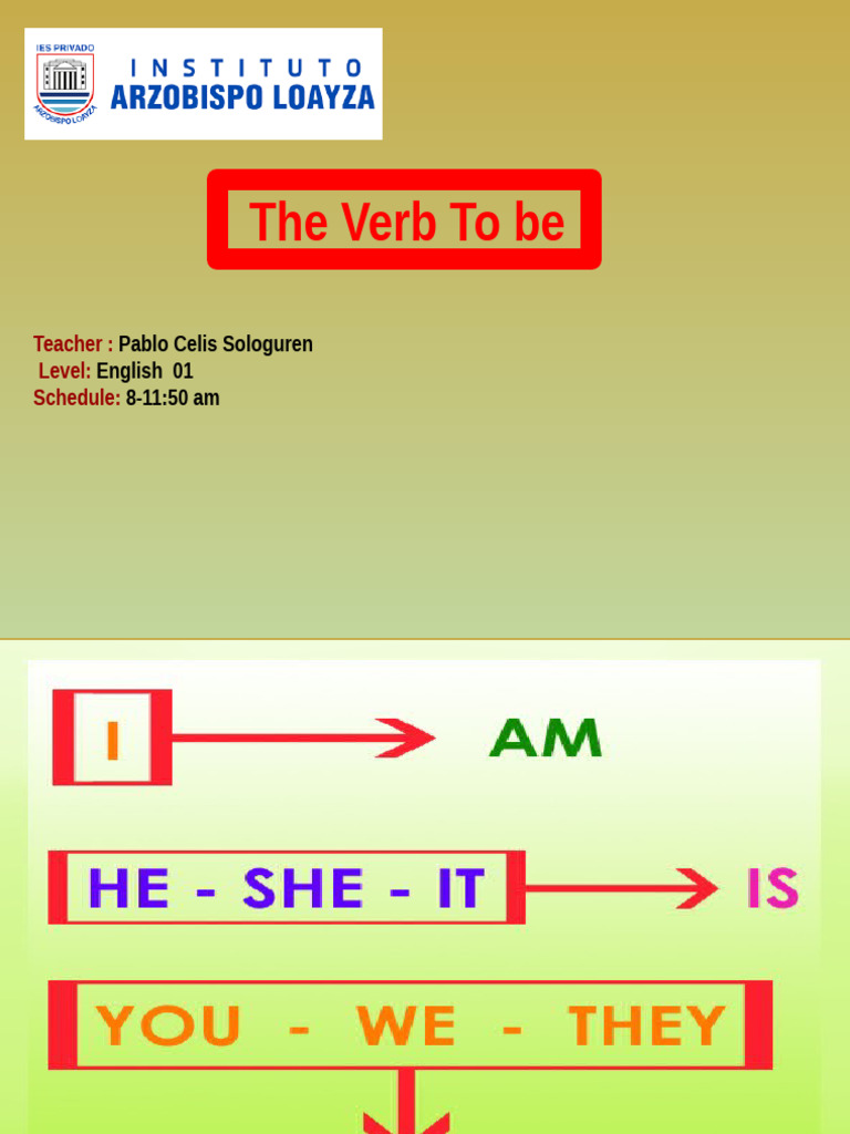 (Verb To Be) (English 01) | PDF | Linguistic Typology | Grammar