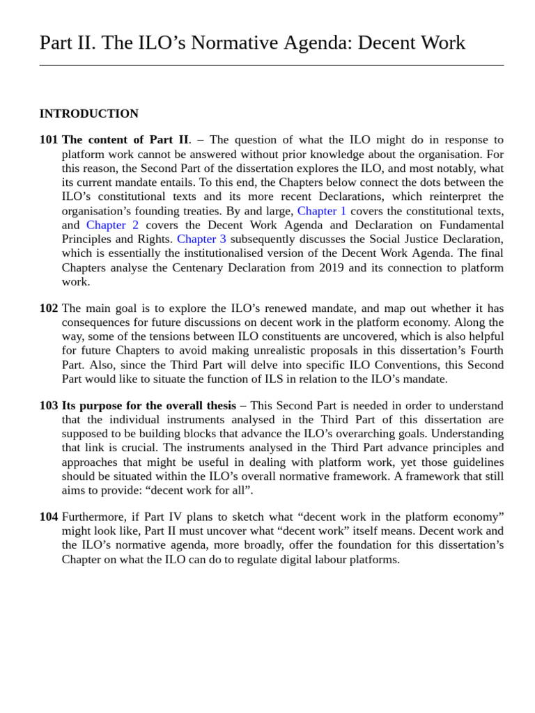 International Labour Standards and Platform Work A... - (Part II. The ...