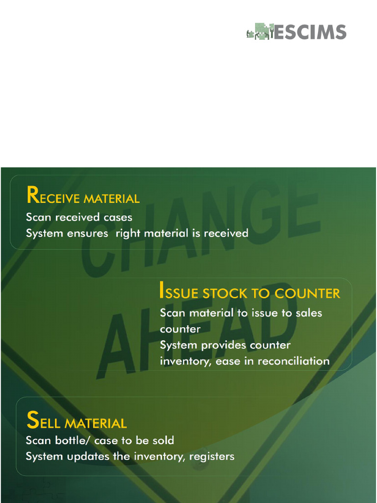 easy_steps_to_use_escims_point_of_sale | PDF | Point Of Sale | Barcode