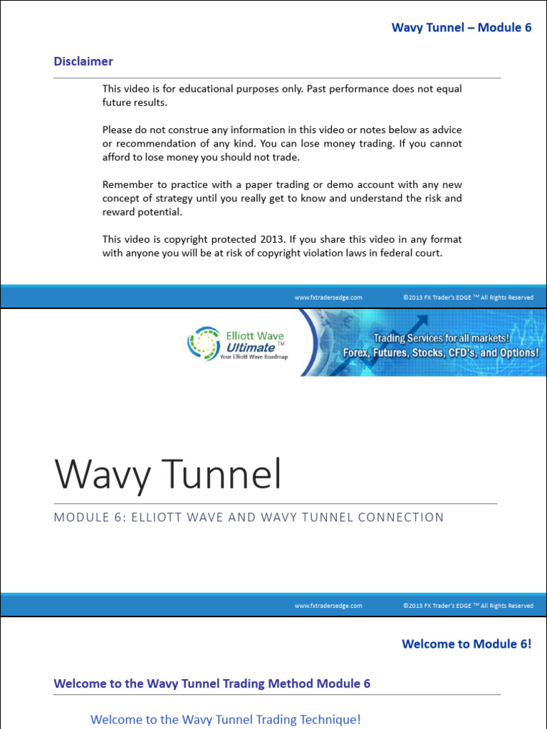 Module 6 - Elliot Wave and Wavy Tunnel Connection | PDF
