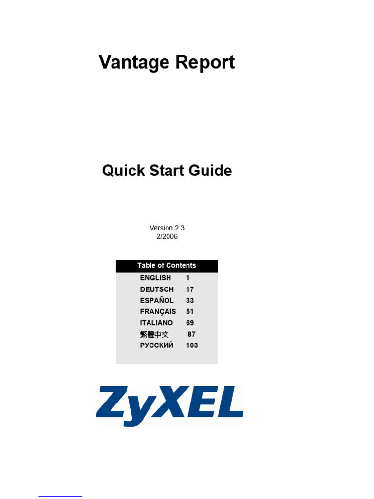 Vantage Report 23 Quick Start Guide | PDF | Microsoft Windows | Email ...