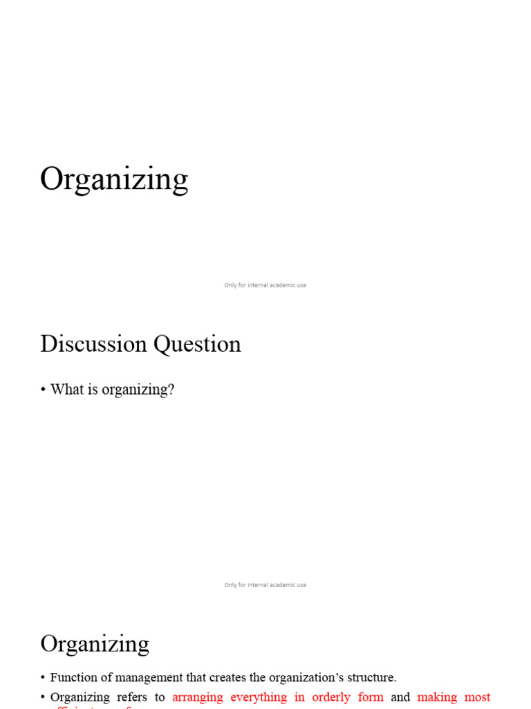 Unit II - Principles of Management (Part B) | PDF | Organizational ...