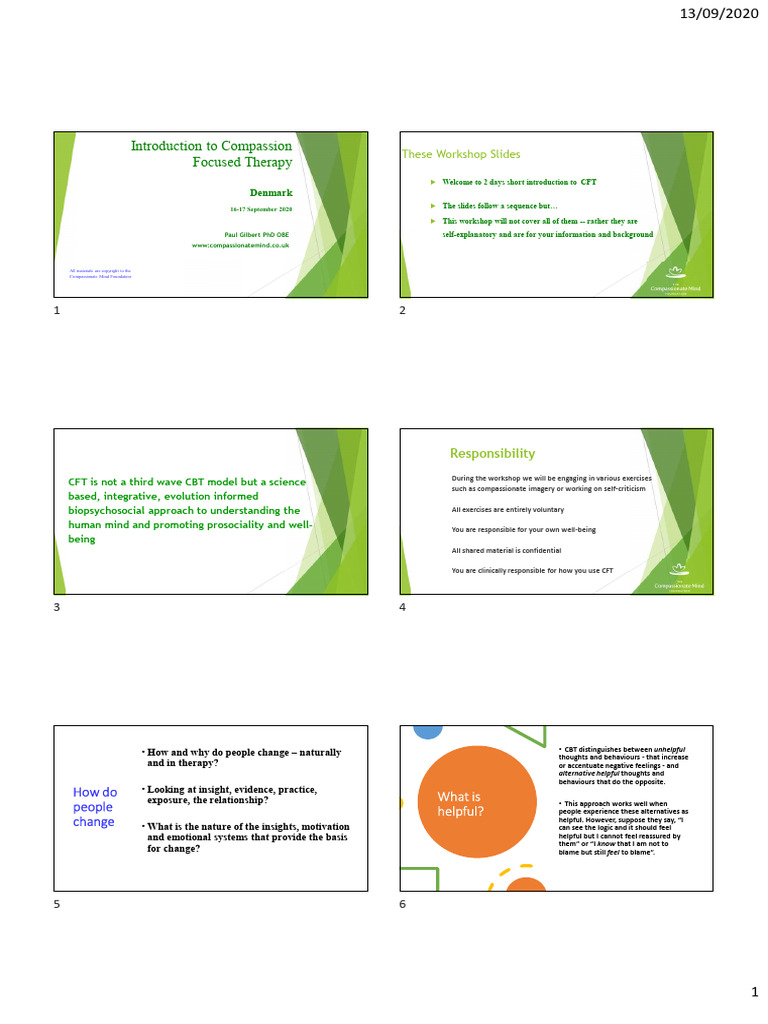 CFT Short Introduction | PDF | Emotions | Psychotherapy