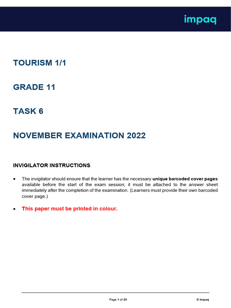 2022 To Grade 11 Nov Examination Paper 1 | PDF | Exchange Rate | Tourism