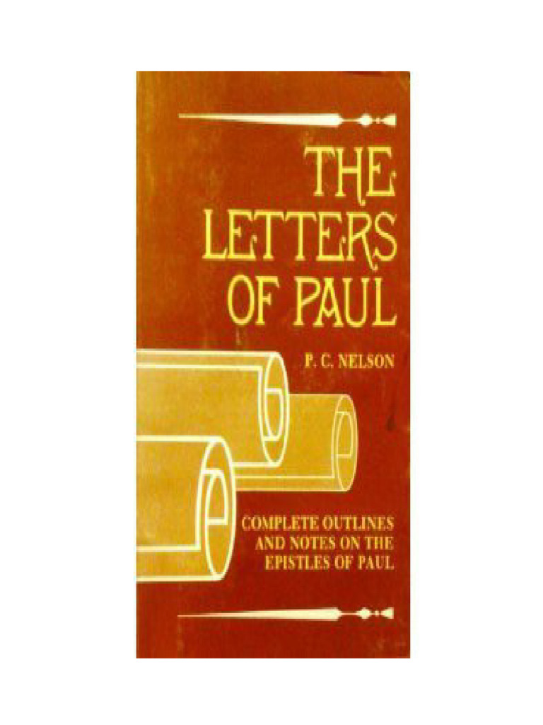Las Cartas de Pablo - Esquemas y Notas Completas - P C Nelson | PDF ...