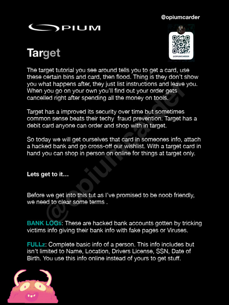 Target Bank Log Cashout | PDF