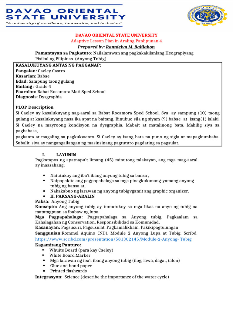 Lesson Plan For Demo | PDF