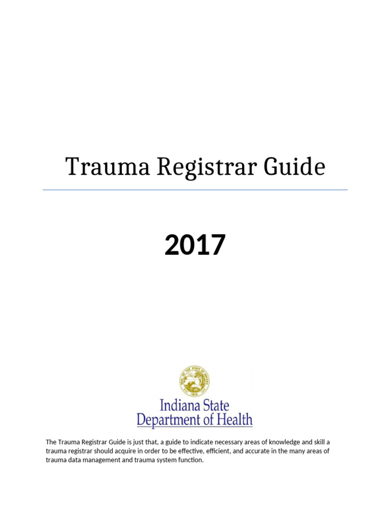 Final Trauma Registrar Guide November 2017 | PDF | Vertebra | Medical ...