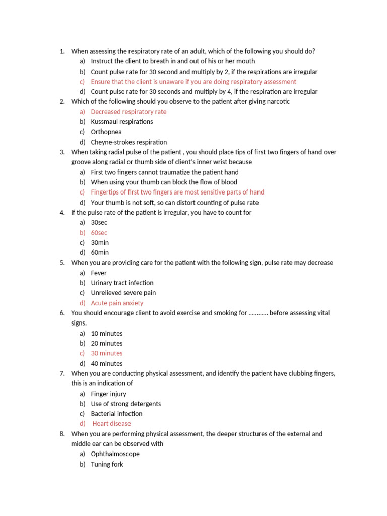 Tnmc-Licensure Exams MCQ | PDF | Foods | Anatomical Terms Of Motion