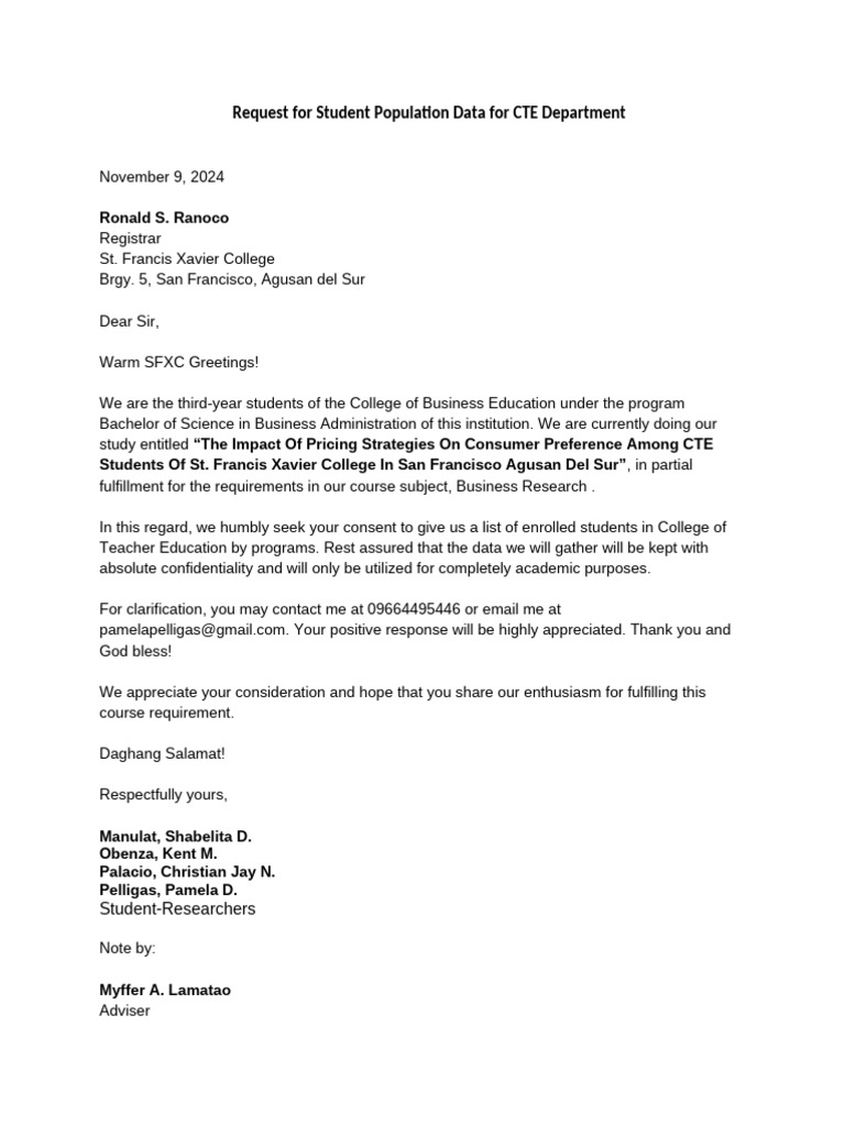 Registrar Letter | PDF | Career & Growth