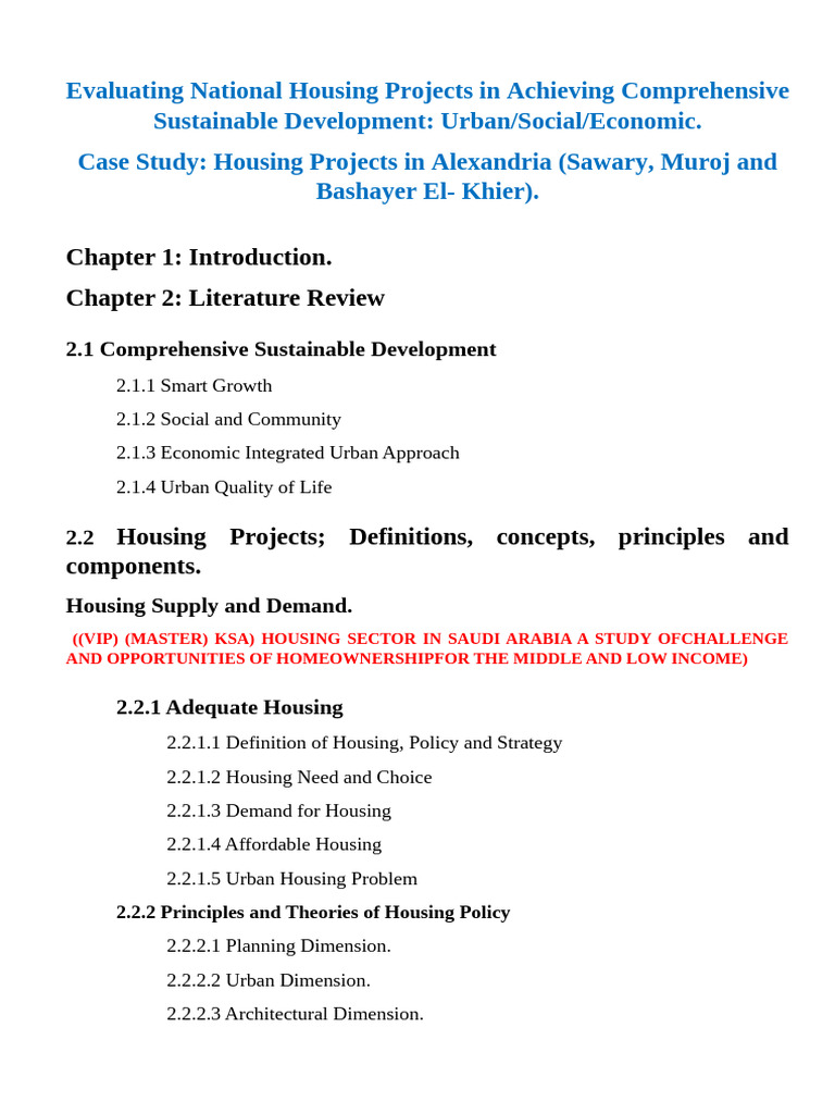(15!5!2024) GOV. Residential Projects | PDF | Environmental Impact ...