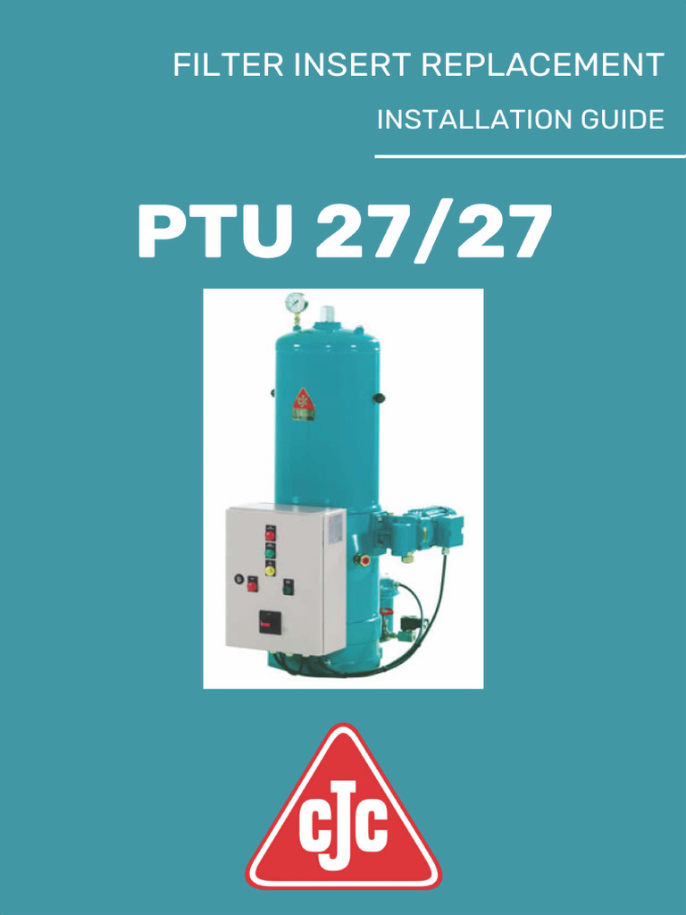 Filter Insert Replacement PTU27 CJC | PDF | Valve | Hydraulics