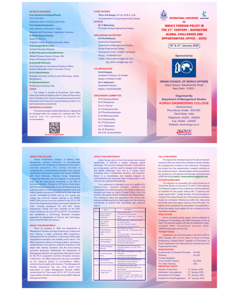 ICWA International Conference On Foreign Policy | PDF | Diplomacy