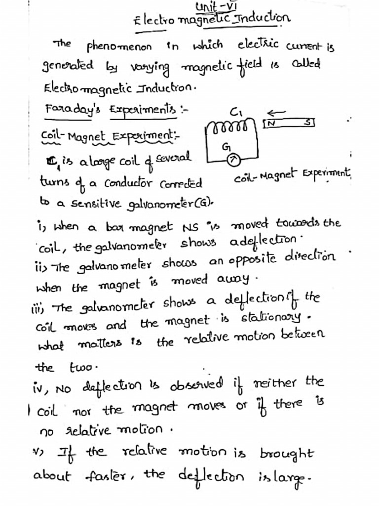 6.magnetism and Electromagnetic Induction | PDF
