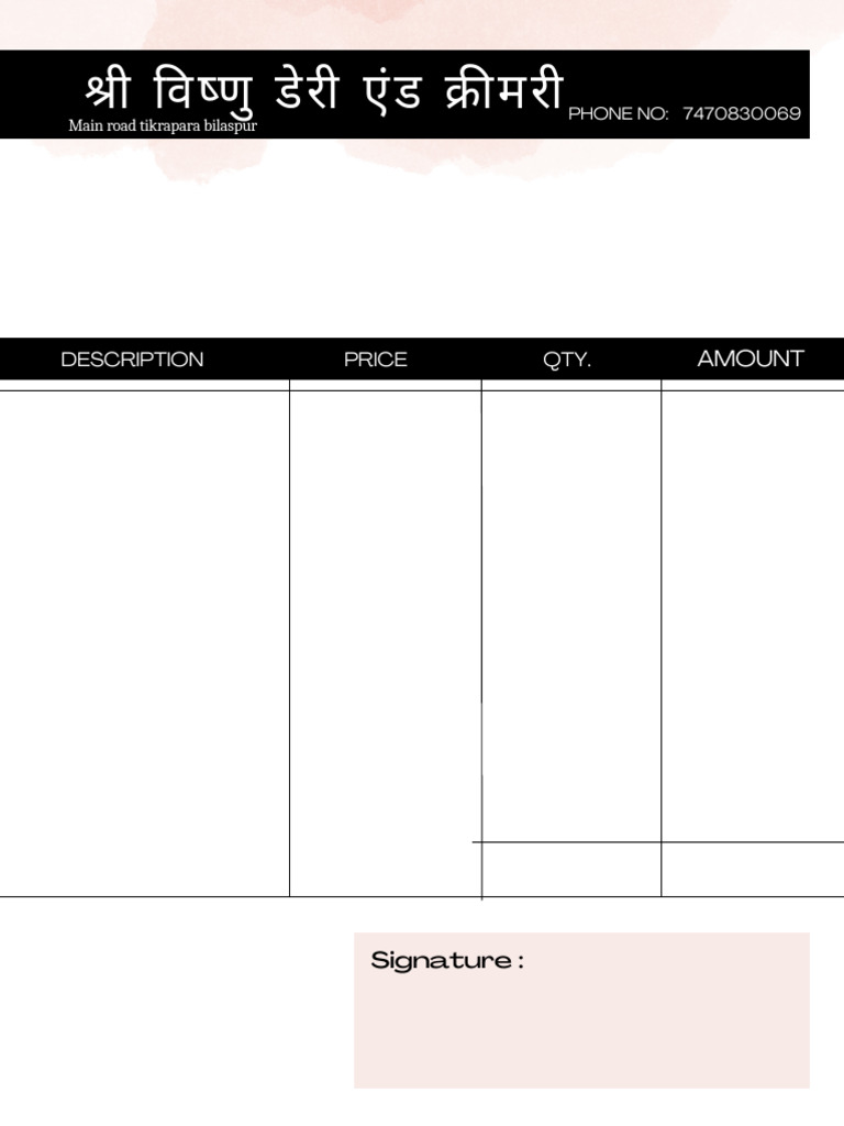 Elegant Professional Wellness Coaching Invoice | PDF