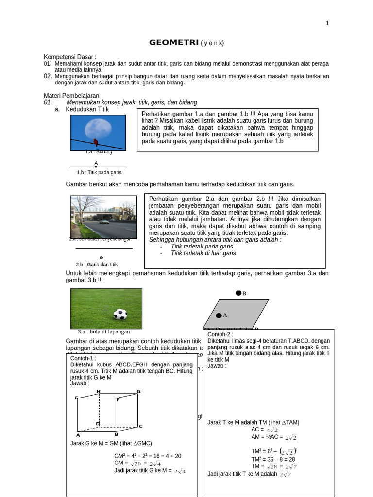 Jarak Dua Titik | PDF