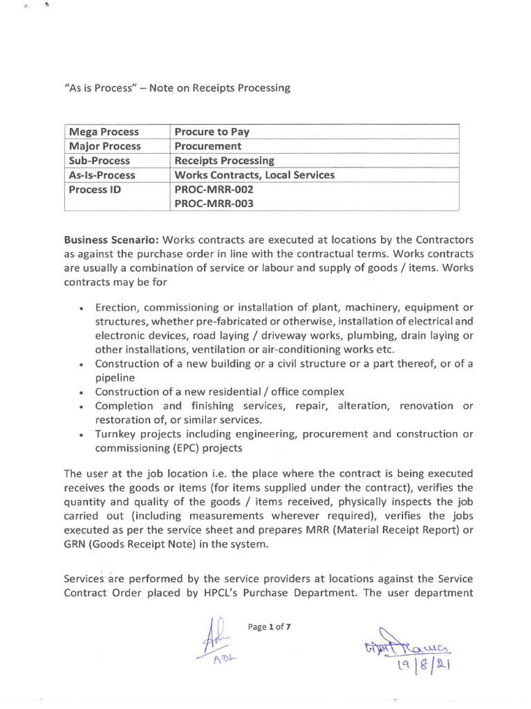 Proc-Mrr-002, Proc-Mrr-003 | PDF