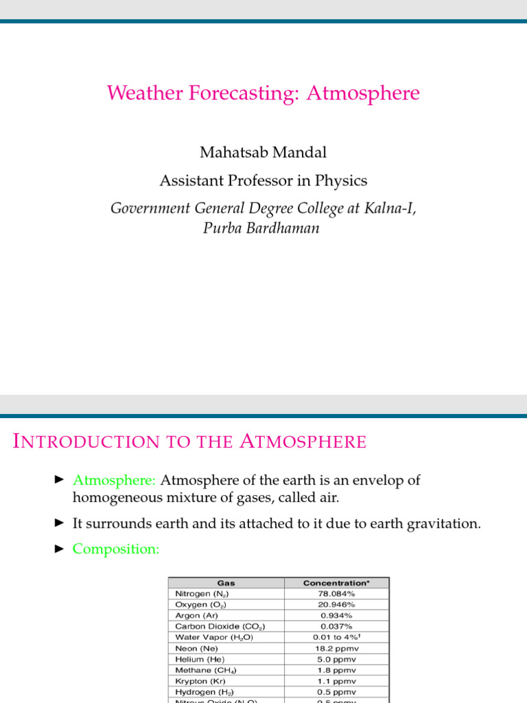 Atmosphere | PDF | Atmosphere Of Earth | Atmosphere