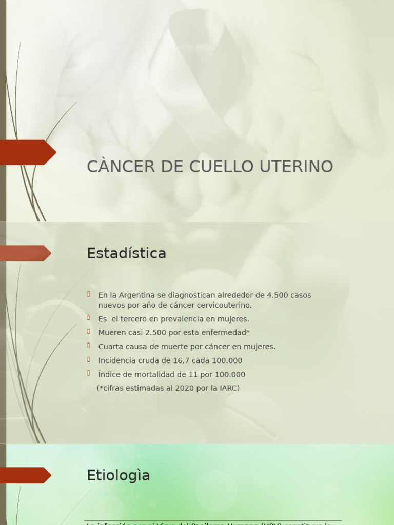 Prevención del Cáncer Cervicouterino | PDF | Cáncer de cuello uterino | Salud pública