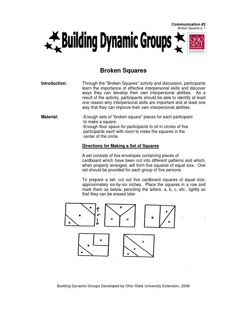 Broken Squares | PDF | Communication | Learning