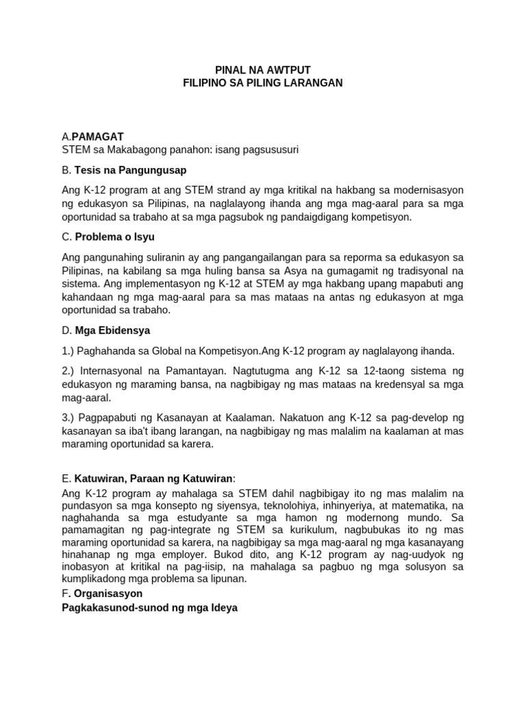 PINAL-NA-AWTPUT-ni-jacob PINAKA BAGO | PDF