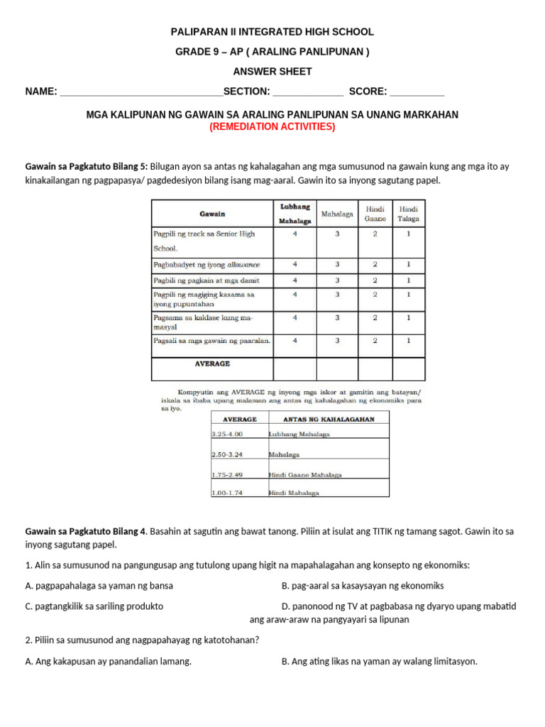1st Quarter Remediation Activities (2024-2025) | PDF