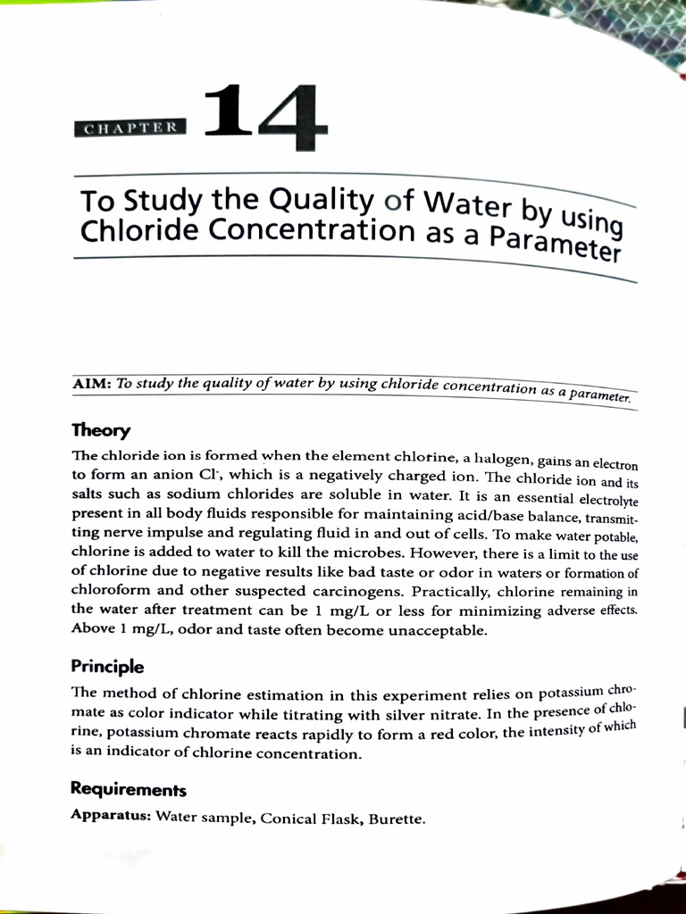 chloride | PDF | Chloride | Chemistry