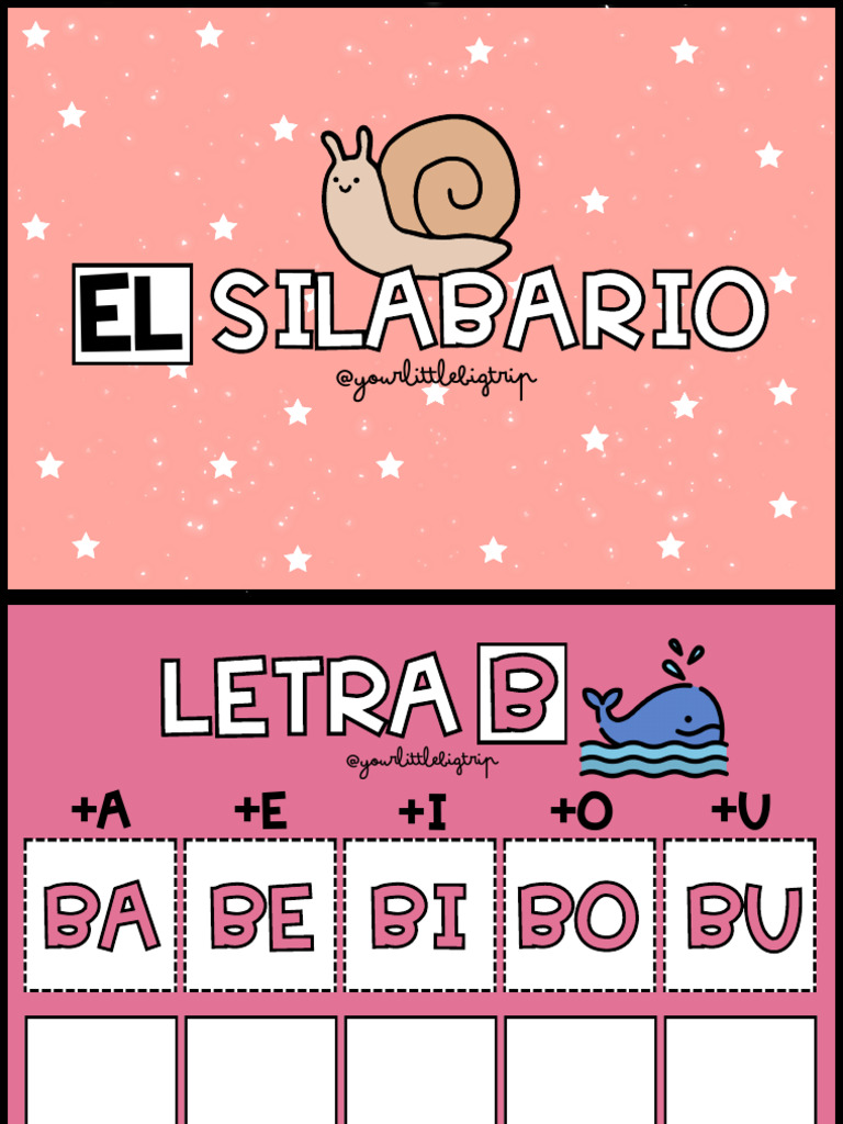 Silabario Completo en Español | PDF | Escritura