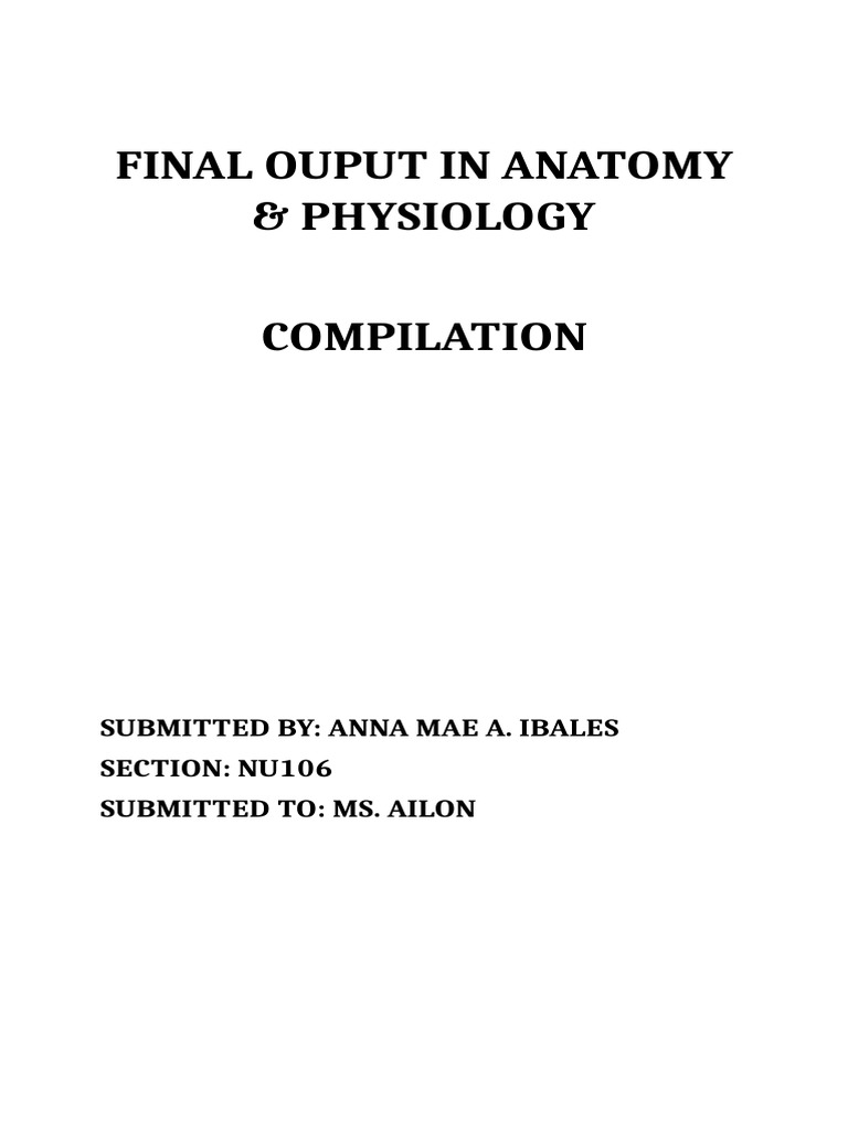 Final Ouput in Anatom1-Laptop-S0acjkip | PDF | Lymphatic System | Lung