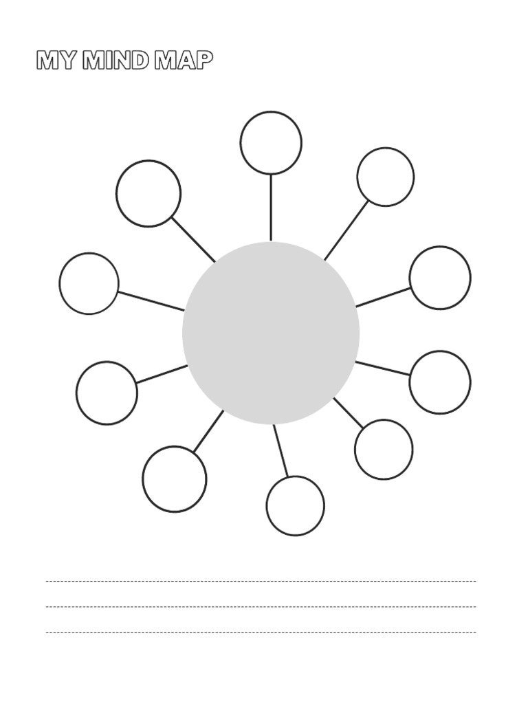 BubbleMapMindmapGraphicOrganizerFreeTemplate 2 | PDF | Games & Activities
