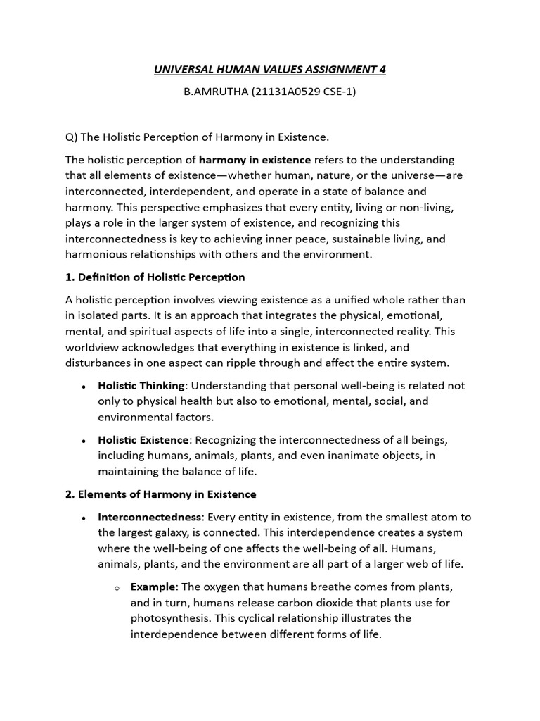 Uhv 4 | PDF | Sustainability | Empathy