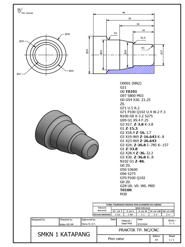 Pion Catur Praktek 12M2 | PDF