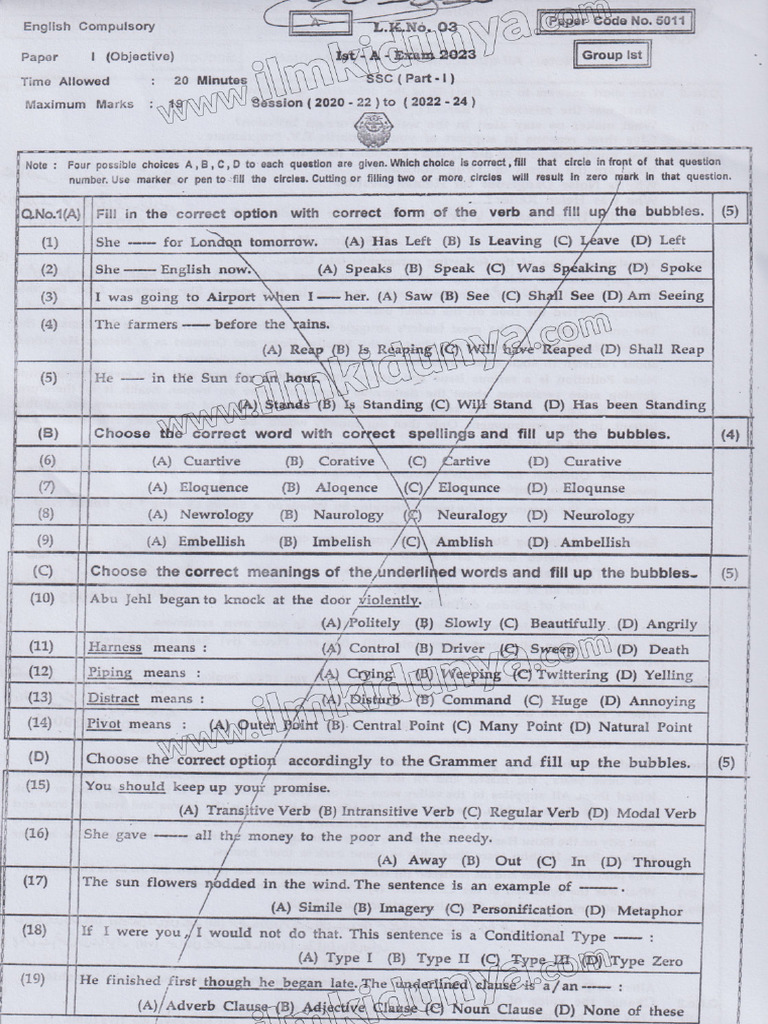 9th English BISE BWP | PDF