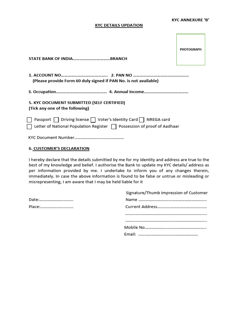 Kyc Upd | PDF | Finance & Money Management