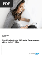 SAP GTS Master and Transaction Tables | PDF | Business | Computers
