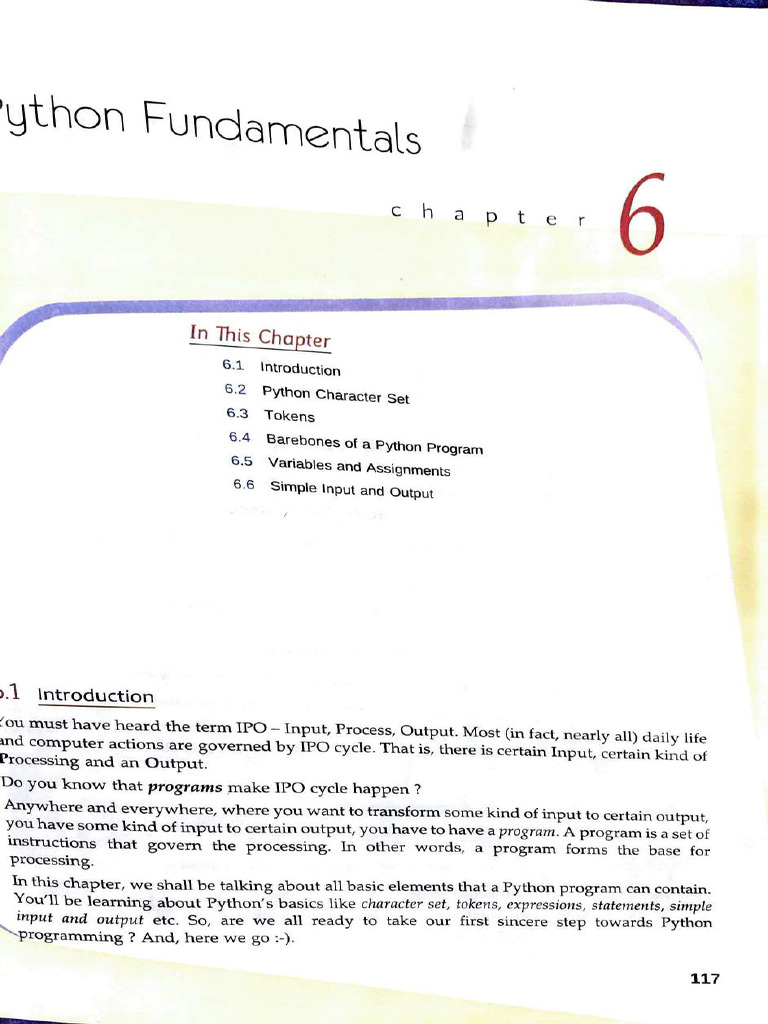 Python Fundamentals CH6 | PDF