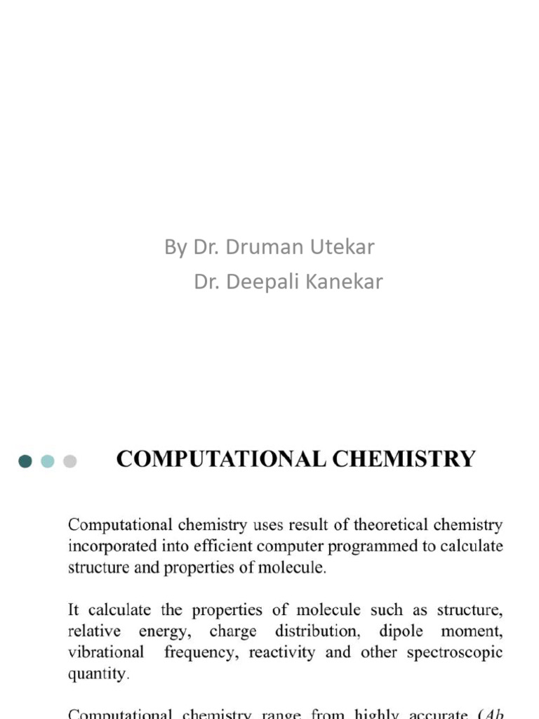 Chemistry & Computers Updated | PDF | Electronic Waste | Bioinformatics