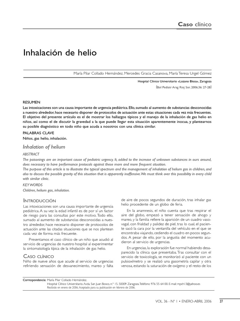 Vol36 n1 7 | PDF | Helio | Oxígeno
