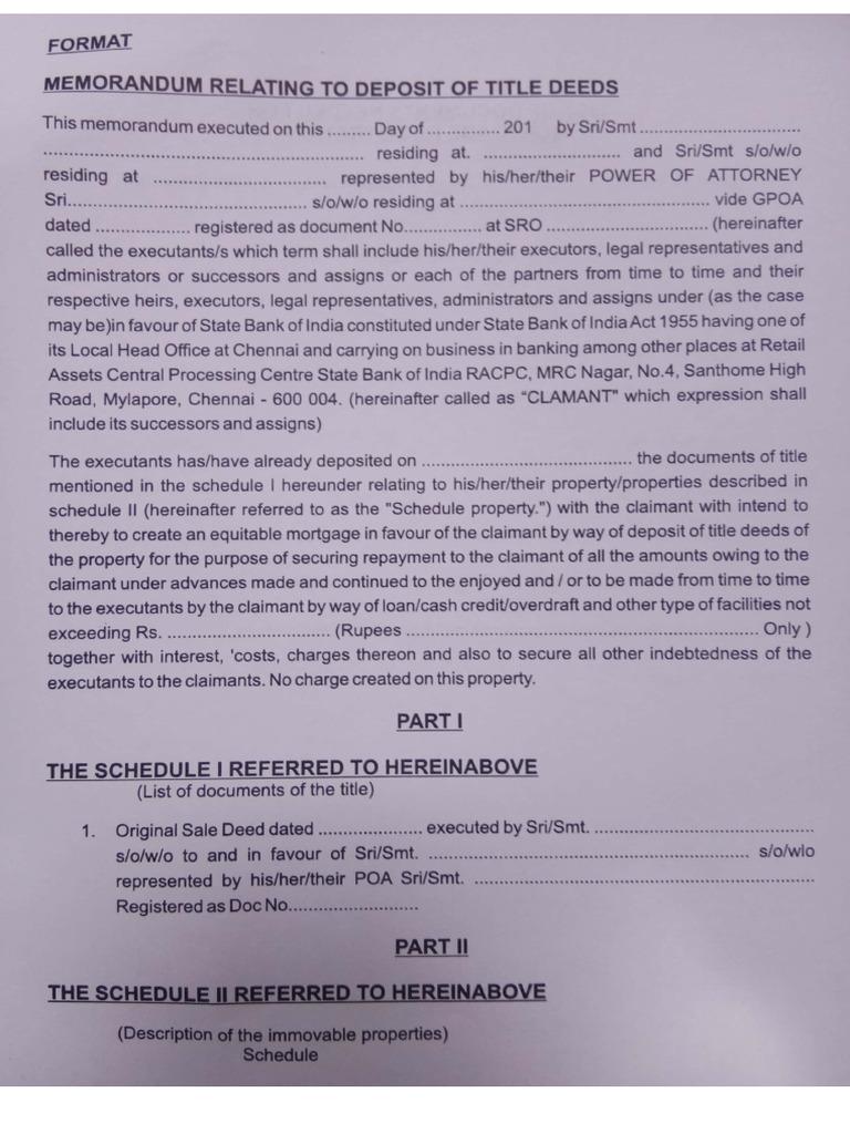 MODT Format of MRC - 1 | PDF