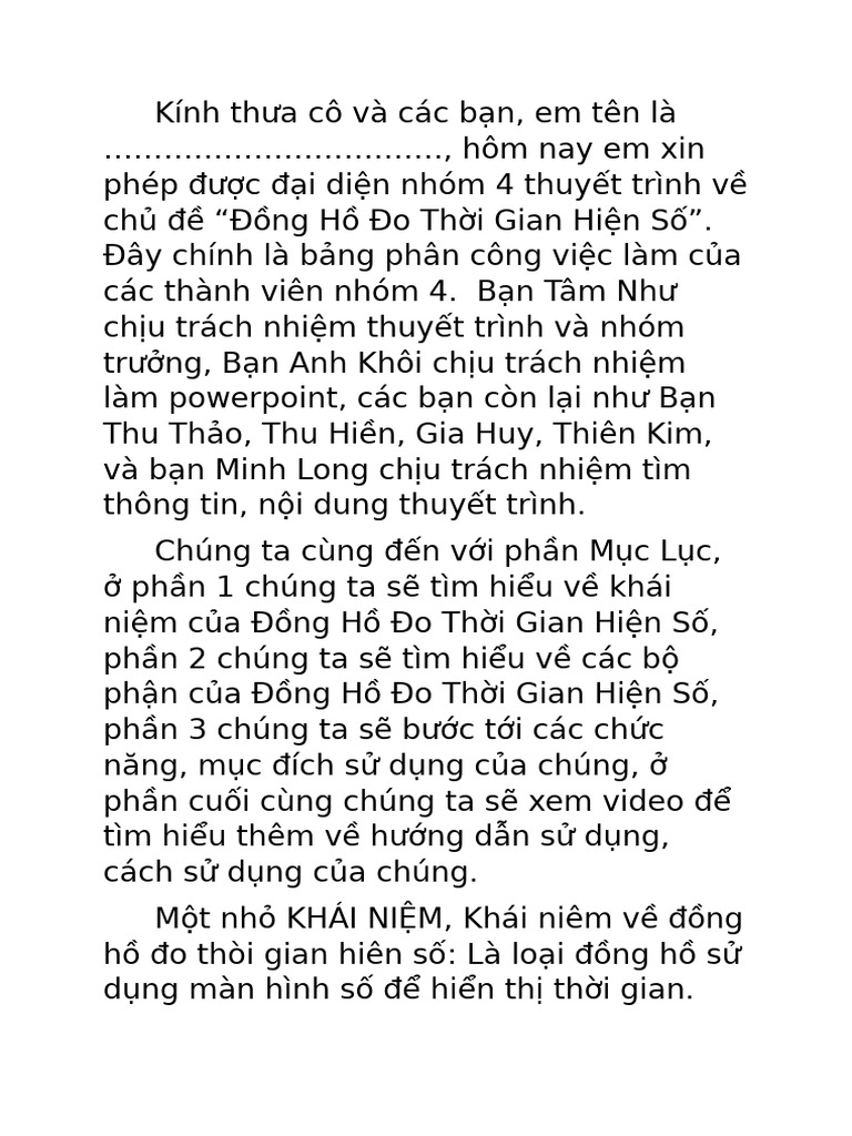 Thuyết trình KHTN | PDF