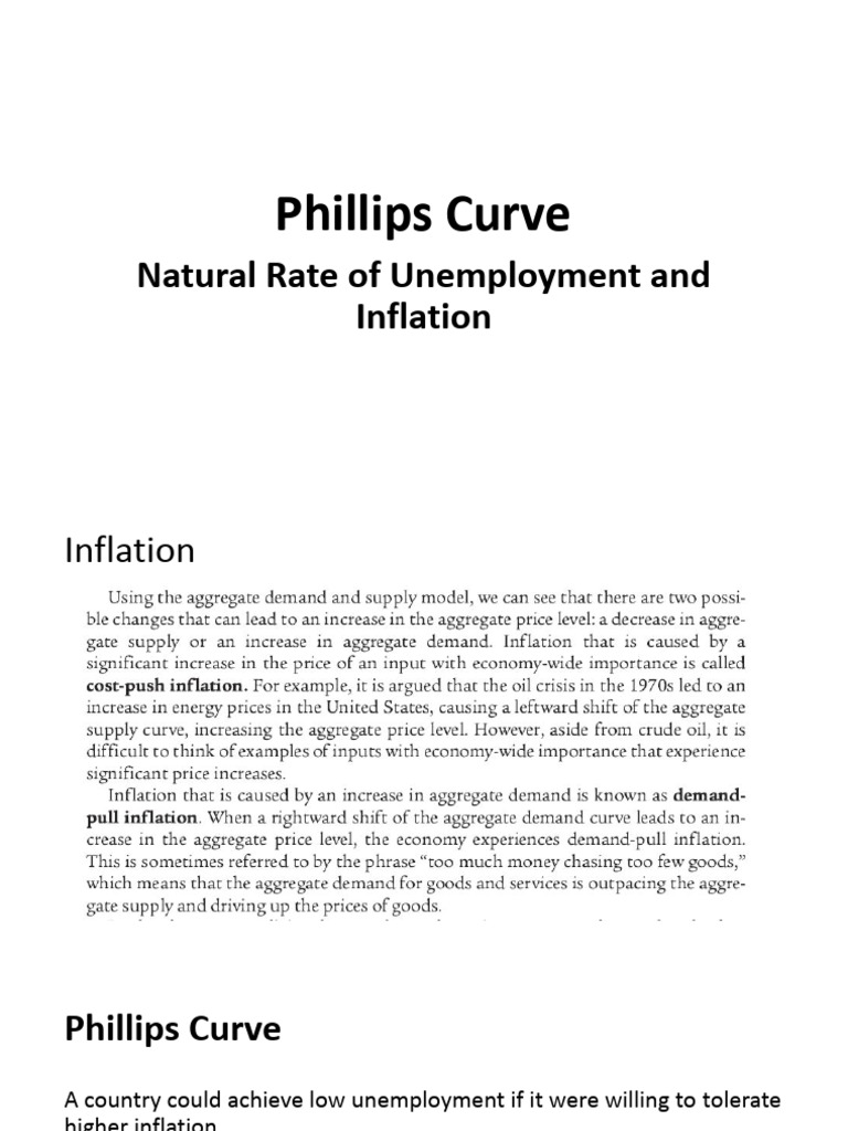 Eco 208 Phillips Curve | PDF | Phillips Curve | Inflation