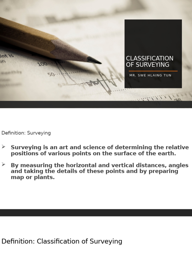 Classification and Types of Surveying | PDF