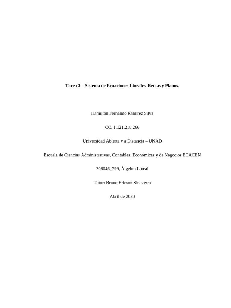 Solución de Sistemas de Ecuaciones Lineales | PDF | Ecuaciones | Linealidad