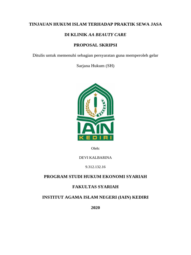 Revisi Skripsi (Devi Kalbarina) | PDF | Karier & Perkembangan