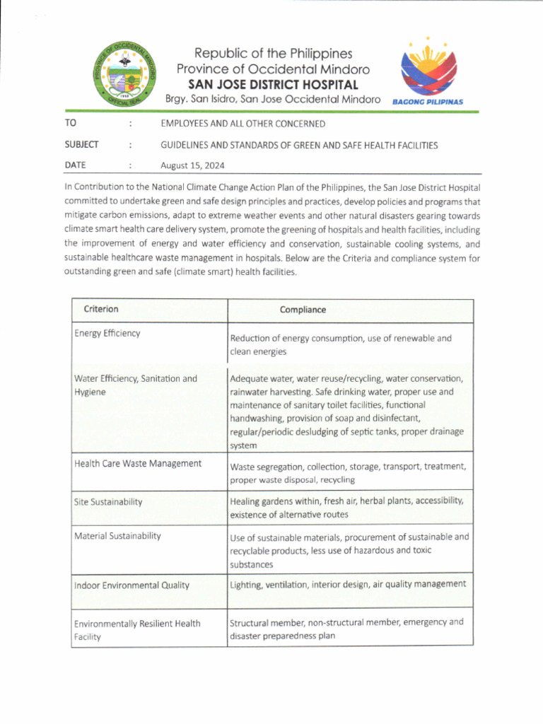 Hosp. Order - Guidelines of GSHF | PDF
