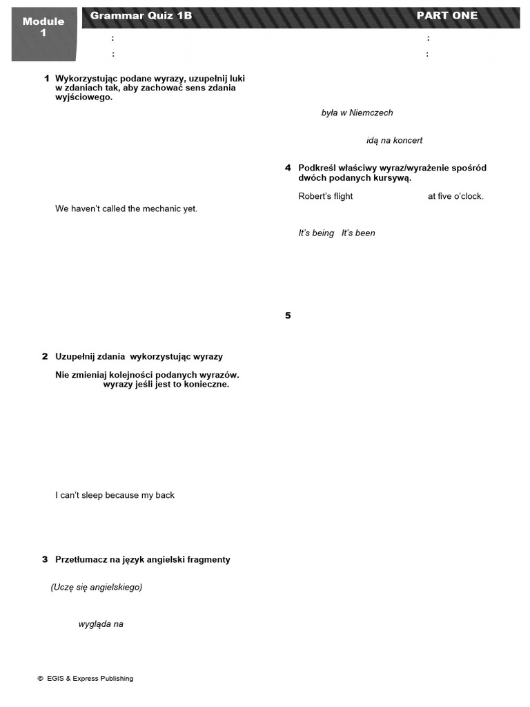 2 Ep Repetytorium PP PR Gramm Quiz 1b | PDF