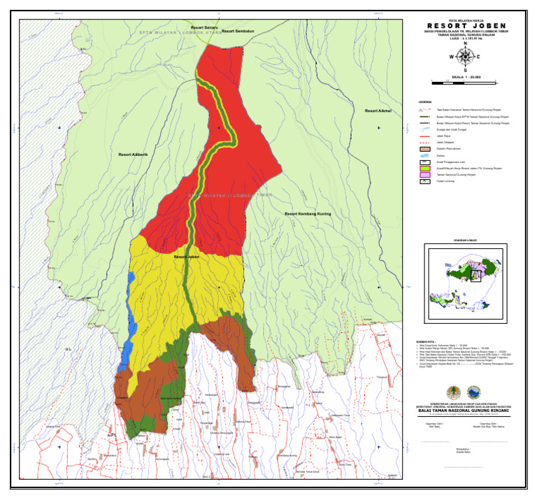 Peta Zonasi Resort Joben - 2020 | PDF